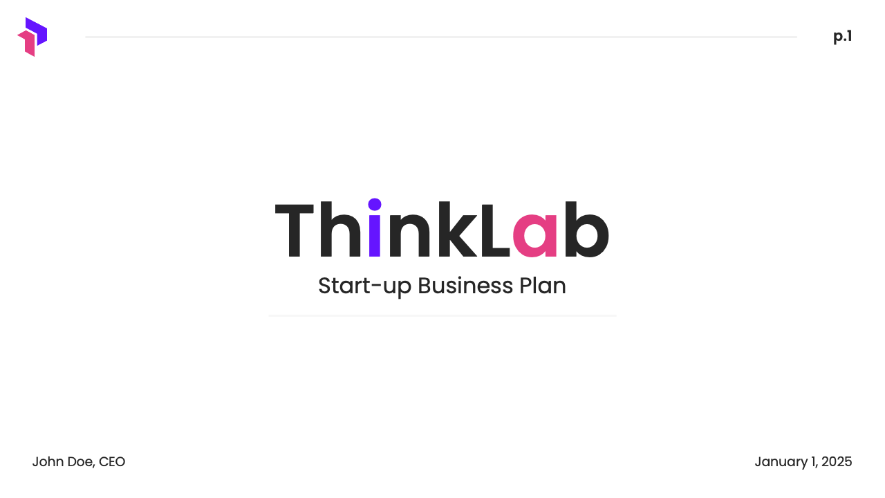 ThinkLab - Start-Up Business Plan Mobile App Keynote Template ...