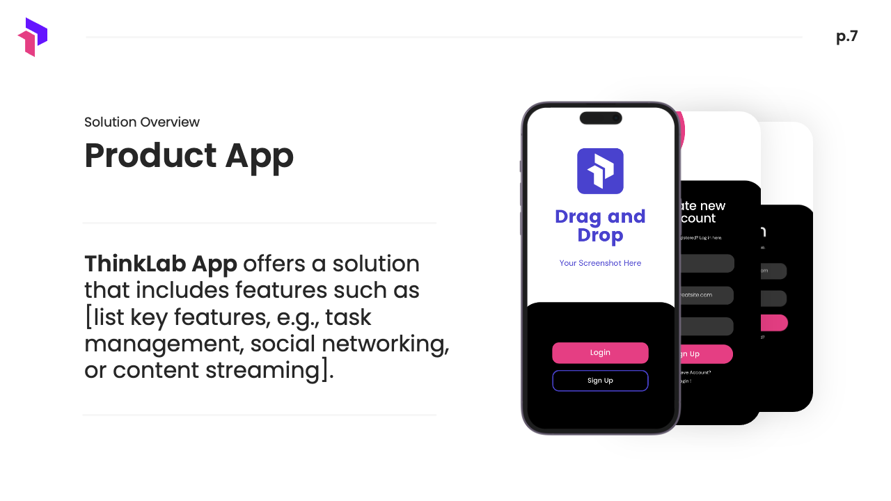 ThinkLab - Start-Up Business Plan Mobile App Keynote Template ...