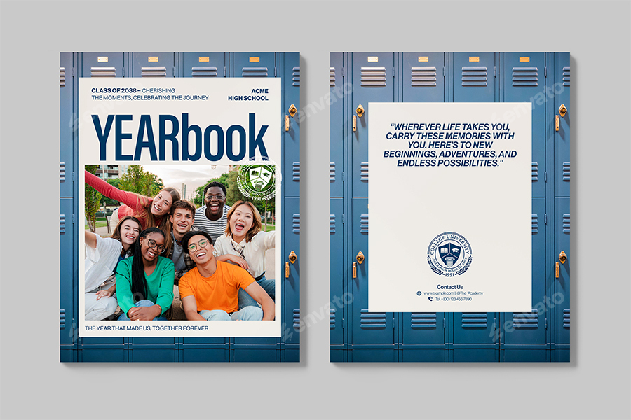 Yearbook Brochure Template, Print Templates | GraphicRiver