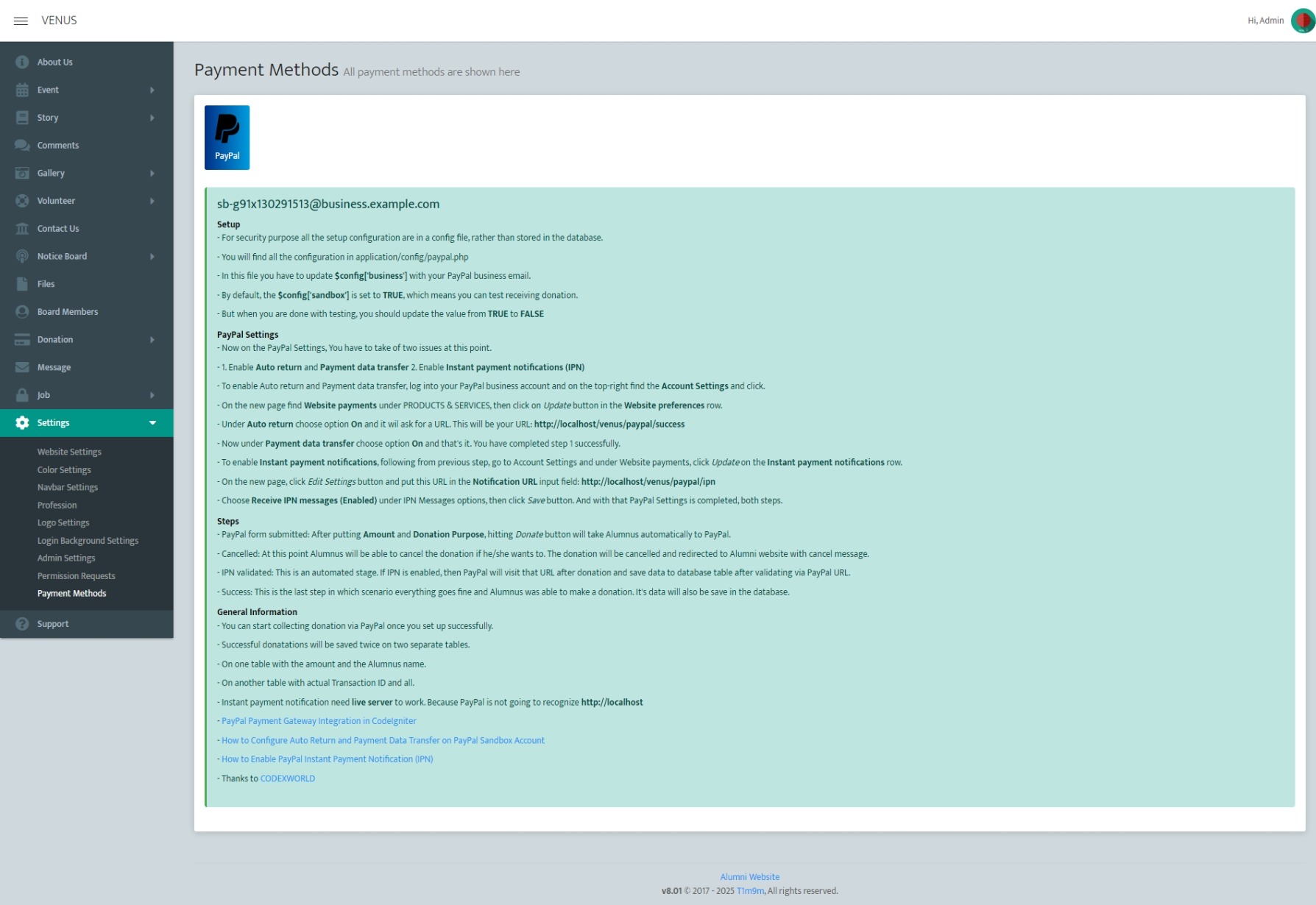 Venus - Alumni Association by T1m9m | CodeCanyon