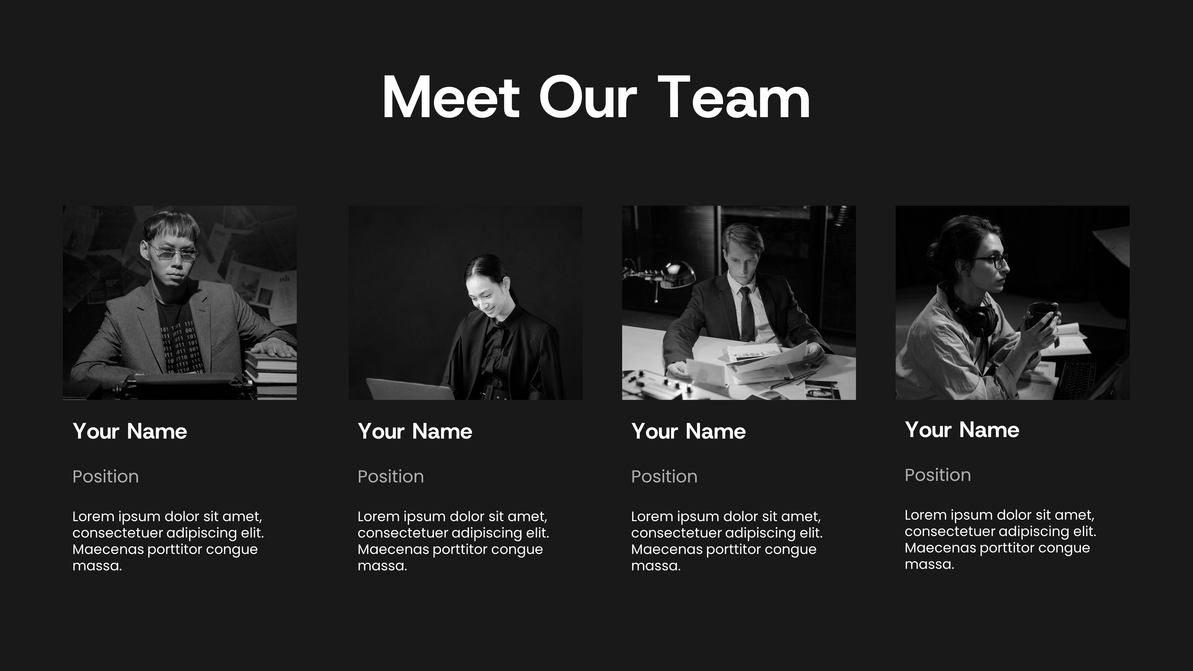 Darkin v2 - Business Dark theme Google Slide, Presentation Templates