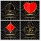 Abstract Background with Card Suits, Vectors | GraphicRiver
