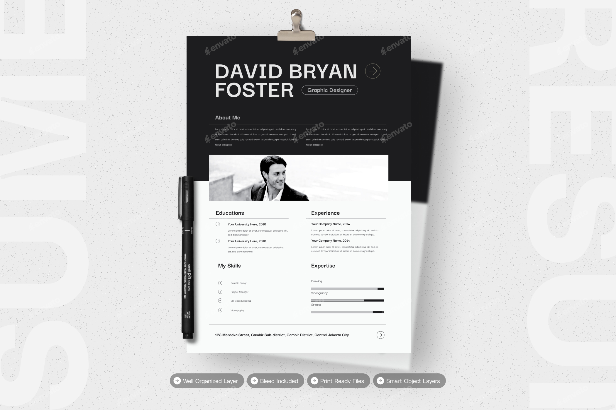 Clean Grey - Resume, Print Templates | GraphicRiver