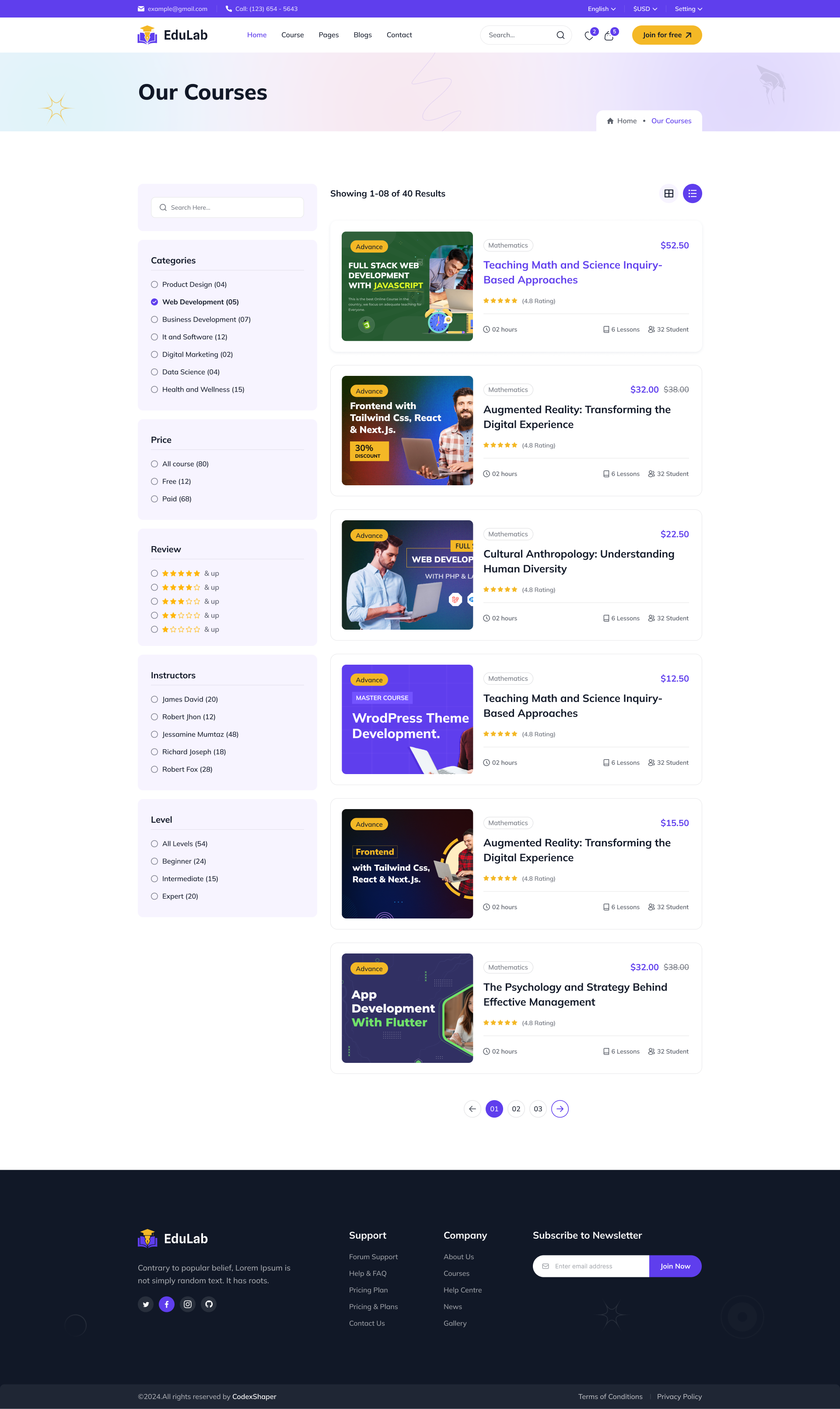 Edulab Lms Laravel Learning Management System With Tailwind Css By Codexshaper
