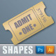 Event Ticket Shapes, Add-ons | GraphicRiver