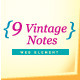 9 Vintage Notes !, Vectors | GraphicRiver