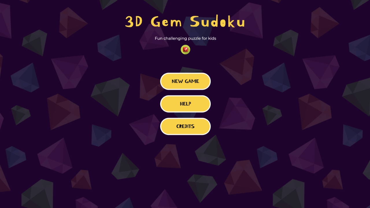 3D Gem Sudoku - Cross Platform Puzzle Game by raizensoft | CodeCanyon