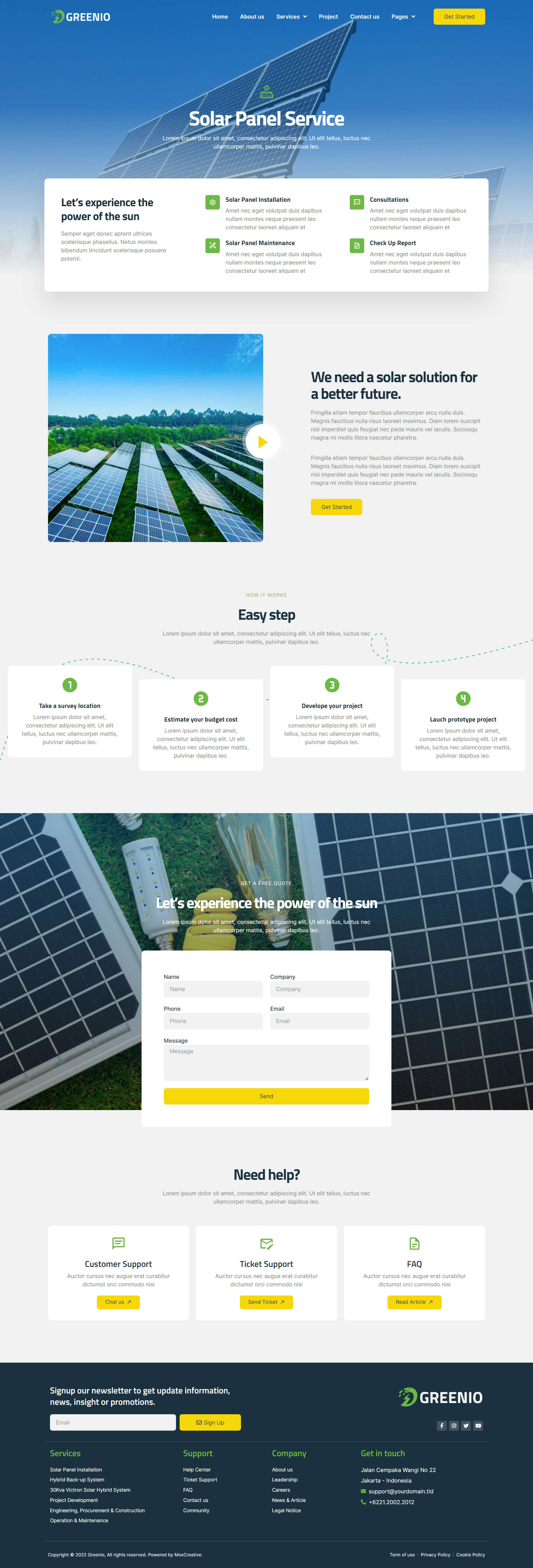 Greenio - Green Energy & Technology Company Elementor Template Kit by ...
