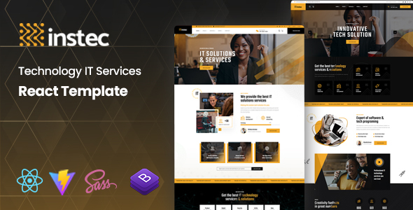 Instec - Technology IT Services React Template by KodeSolution | ThemeForest