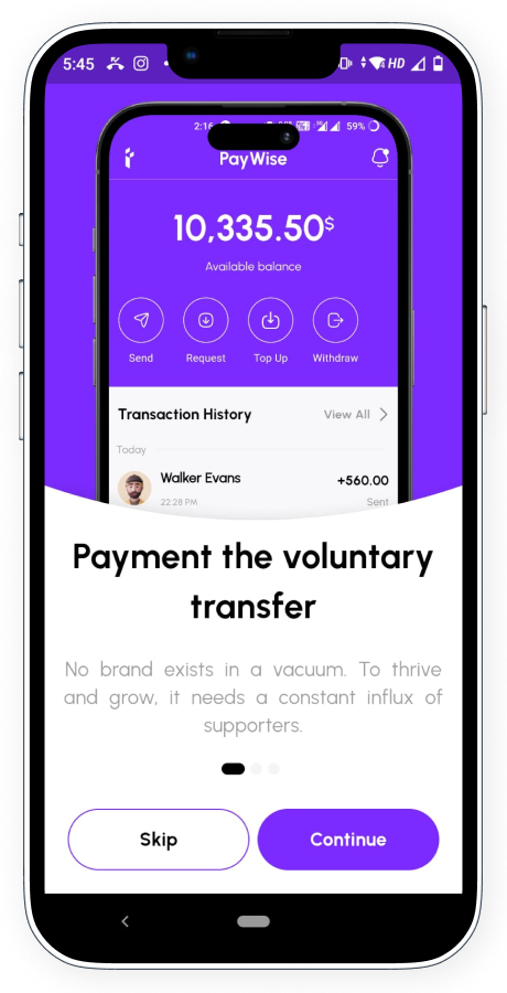 PayWise - Money Transfer | Escrow | Remittance | Banking & E-Money Wallet | Finance | Wallet Ui ...
