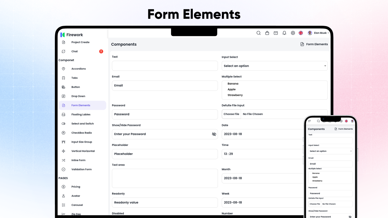 Fireworks - Multipurpose Modern Flutter Admin & Dashboard Template ...