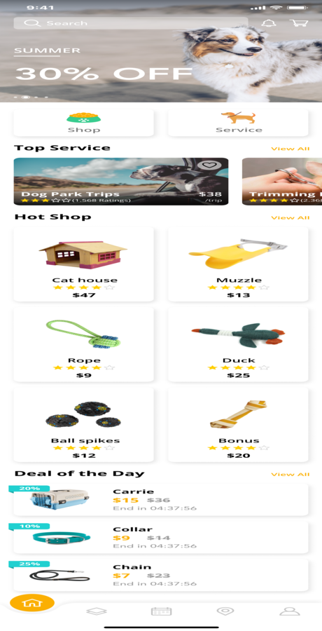 Pet Service App | UI Kit | ReactNative | Figma + XD + Sketch FREE | Life Time Update | Pedoz by ...