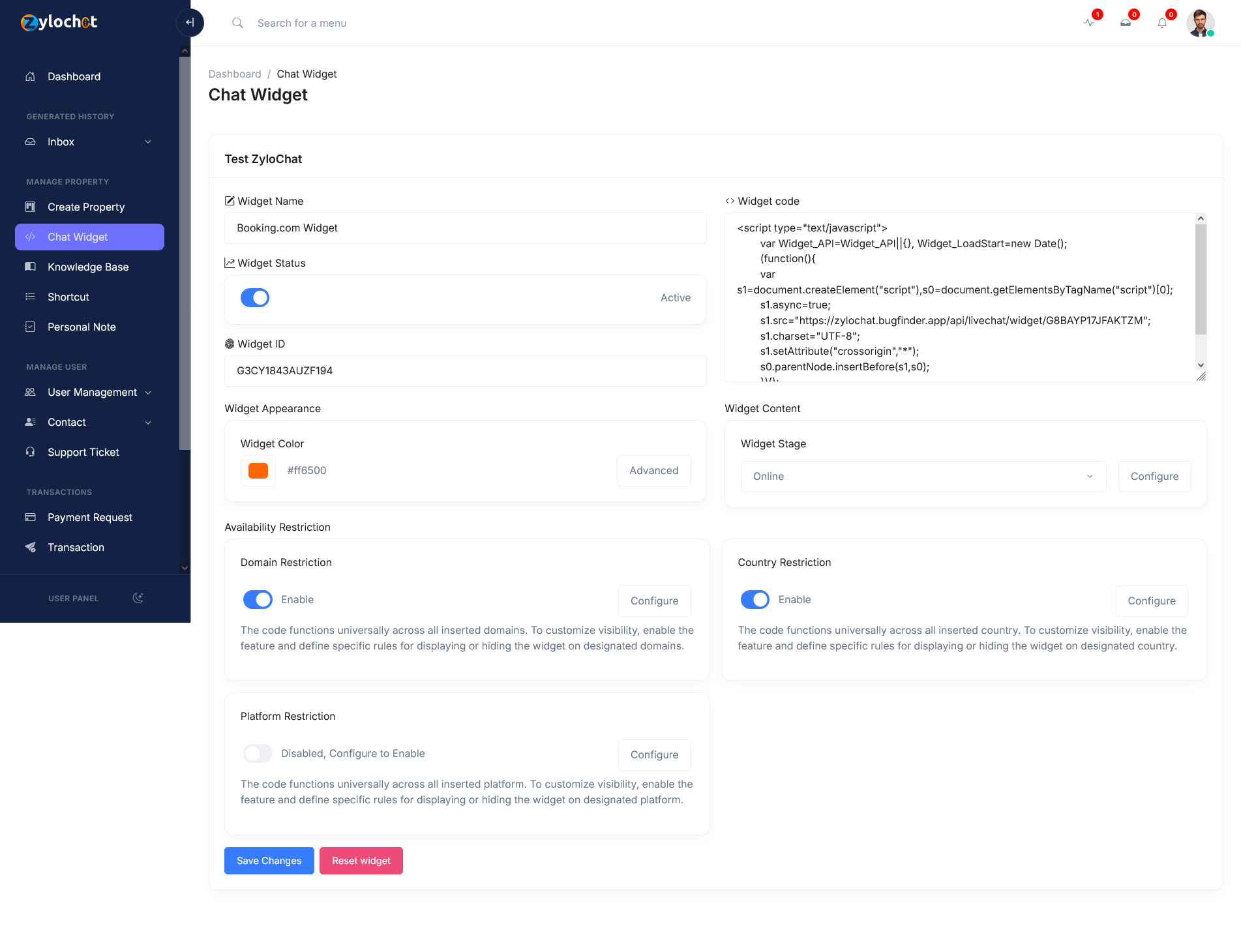 ZyloChat - Real Time Live Chat and Website Visitor tracking Application ...