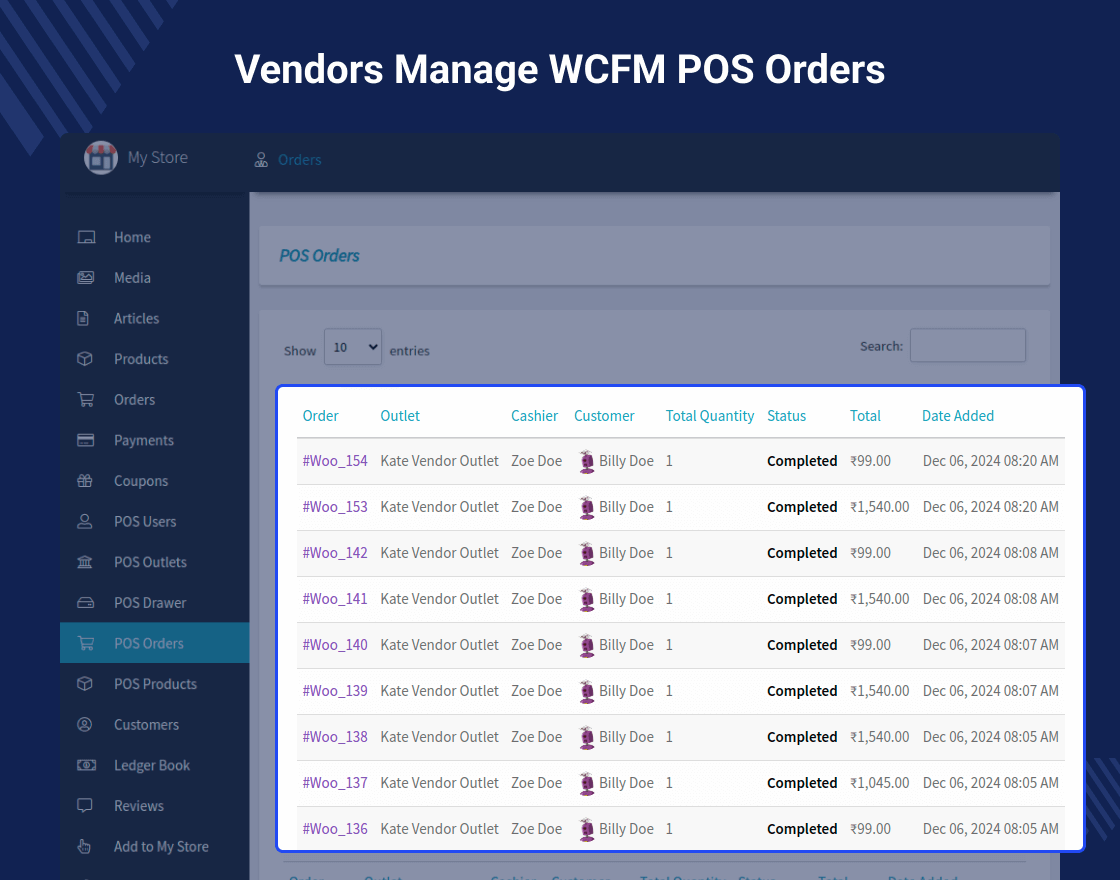 WooCommerce WCFM Marketplace Point of Sale by Webkul | CodeCanyon