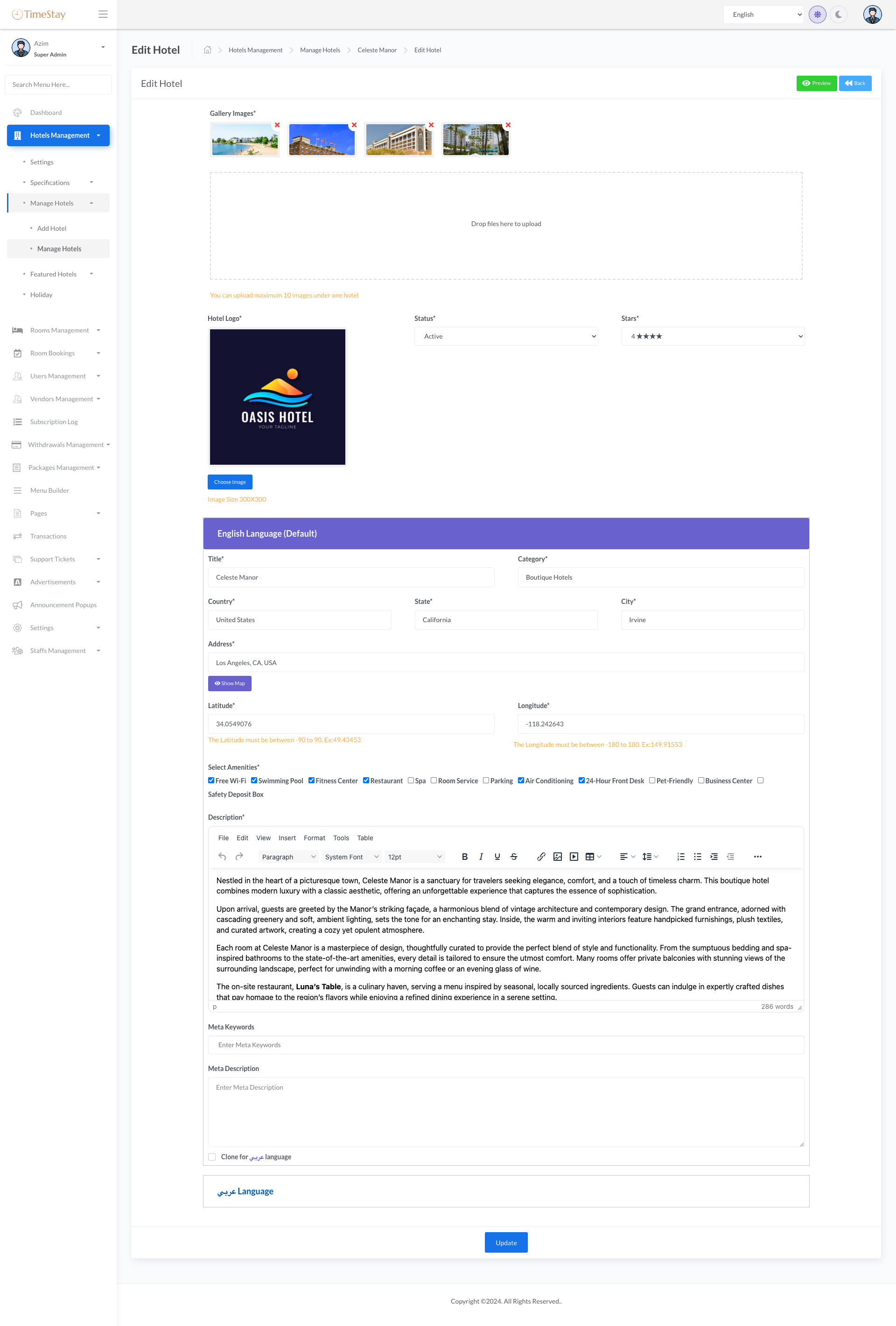 TimeStay - Multivendor Hourly Hotel Booking Laravel Website (SAAS) by ...