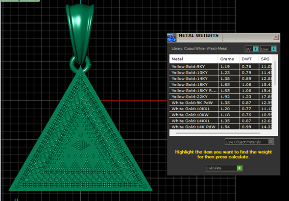 TRIANGLE SHAPE PENDANT 3D PRINTABLE MODEL by smnajamulhaque | 3DOcean