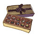 Chocolate Box with Various Chocolates and Bow Ribbon, Vectors ...