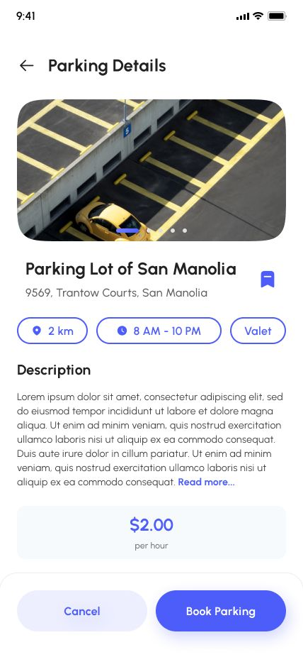 Parkir - Parking Booking React Native Expo App Ui Kit by lalastudio12