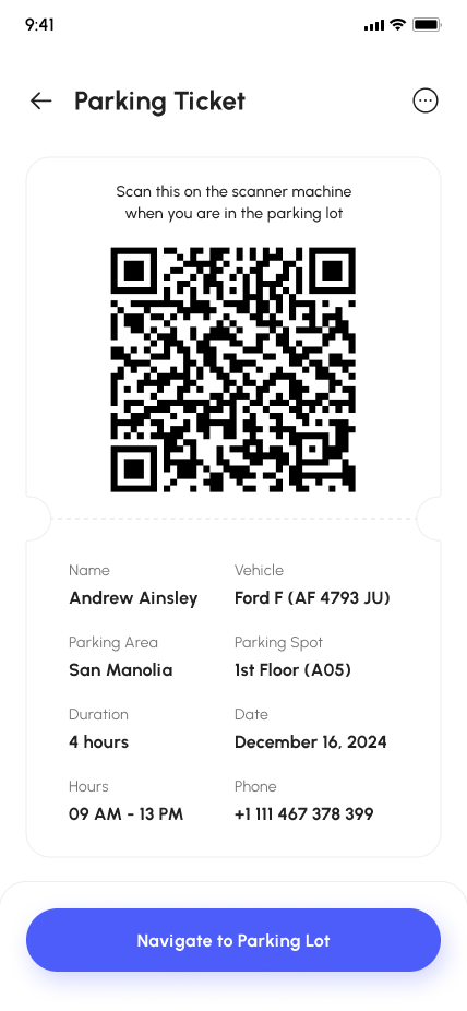 Parkir - Parking Booking React Native Expo App Ui Kit by lalastudio12