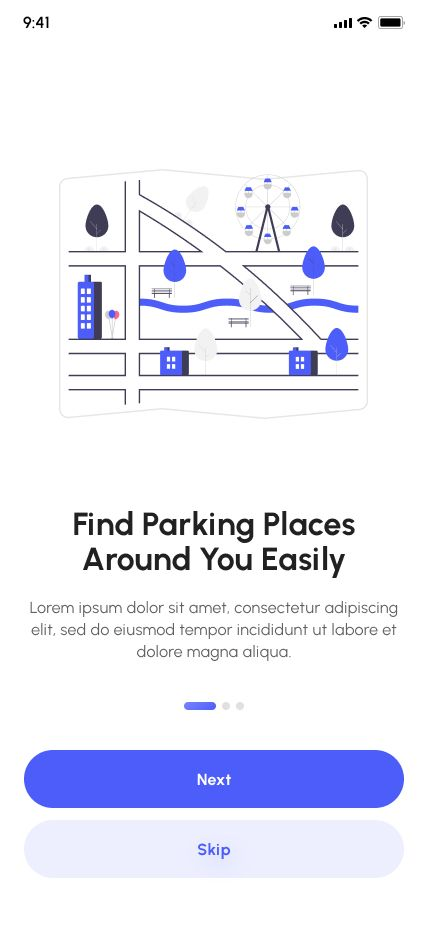 Parkir - Parking Booking React Native Expo App Ui Kit by lalastudio12