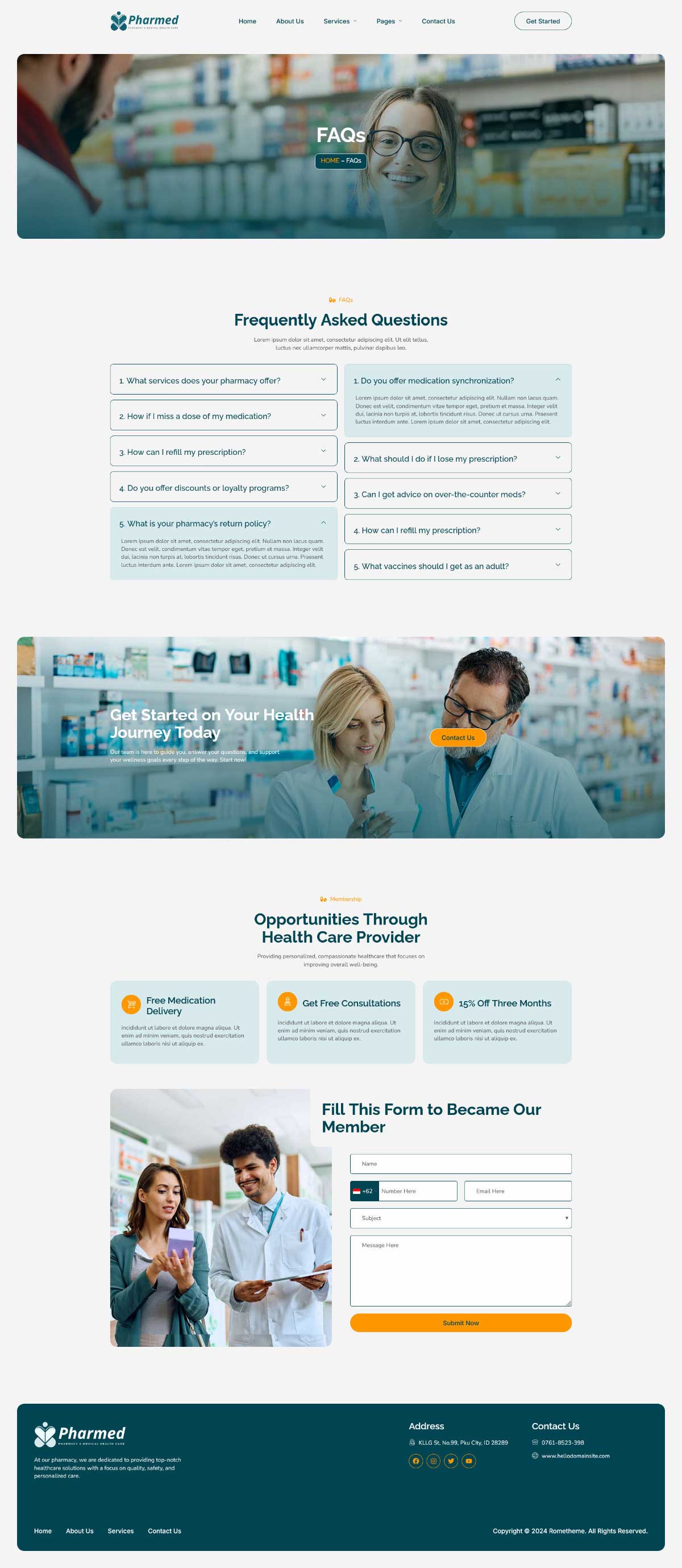 Pharmed - Pharmacy & Medical Health Care Elementor Template Kit by ...
