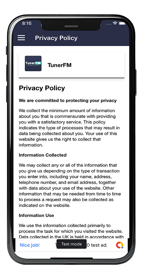 TunerFM - iOS Radio & Live TV App (Multi Frequency) by AndroMOB ...