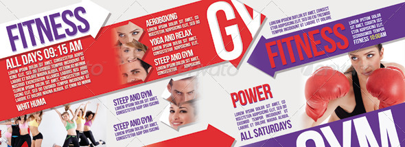 Fitness Gym Brochure, Print Templates | GraphicRiver