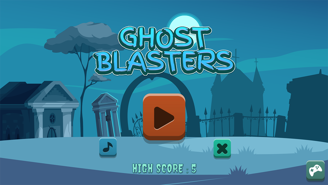 Ghost Blasters Game (Construct 3 | C3P | HTML5) Endless Game by CGFX-Studio