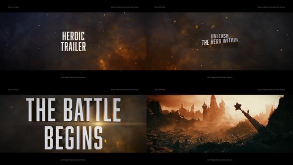 Epic Hero Cinematic Trailer, After Effects Project Files | VideoHive