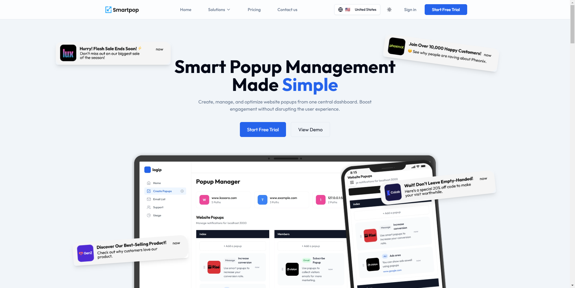 Smartpop – SaaS Popup Builder by TXTakas1 | CodeCanyon