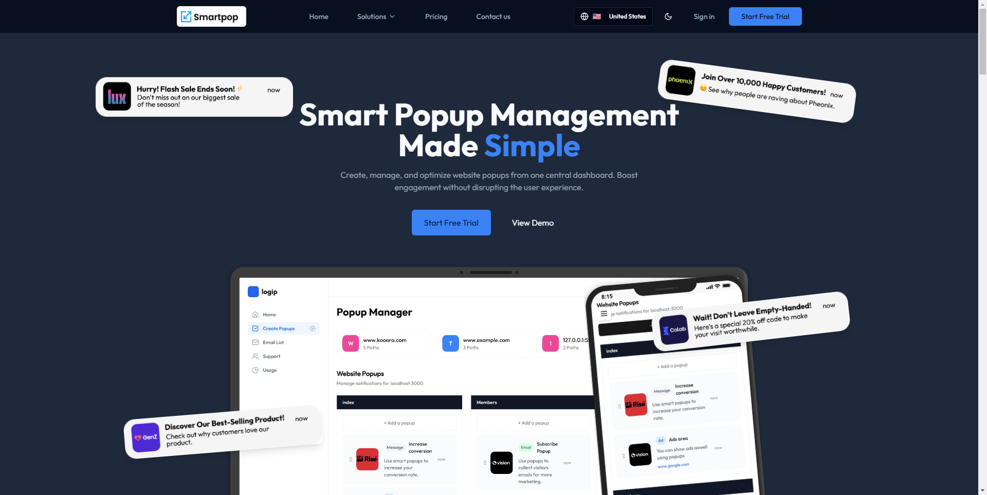 Smartpop – SaaS Popup Builder by TXTakas1 | CodeCanyon