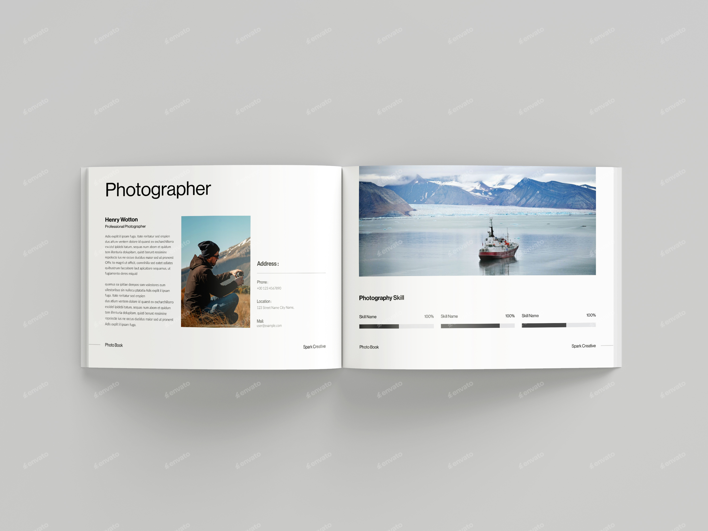 Photo Book Template Landscape, Print Templates | GraphicRiver