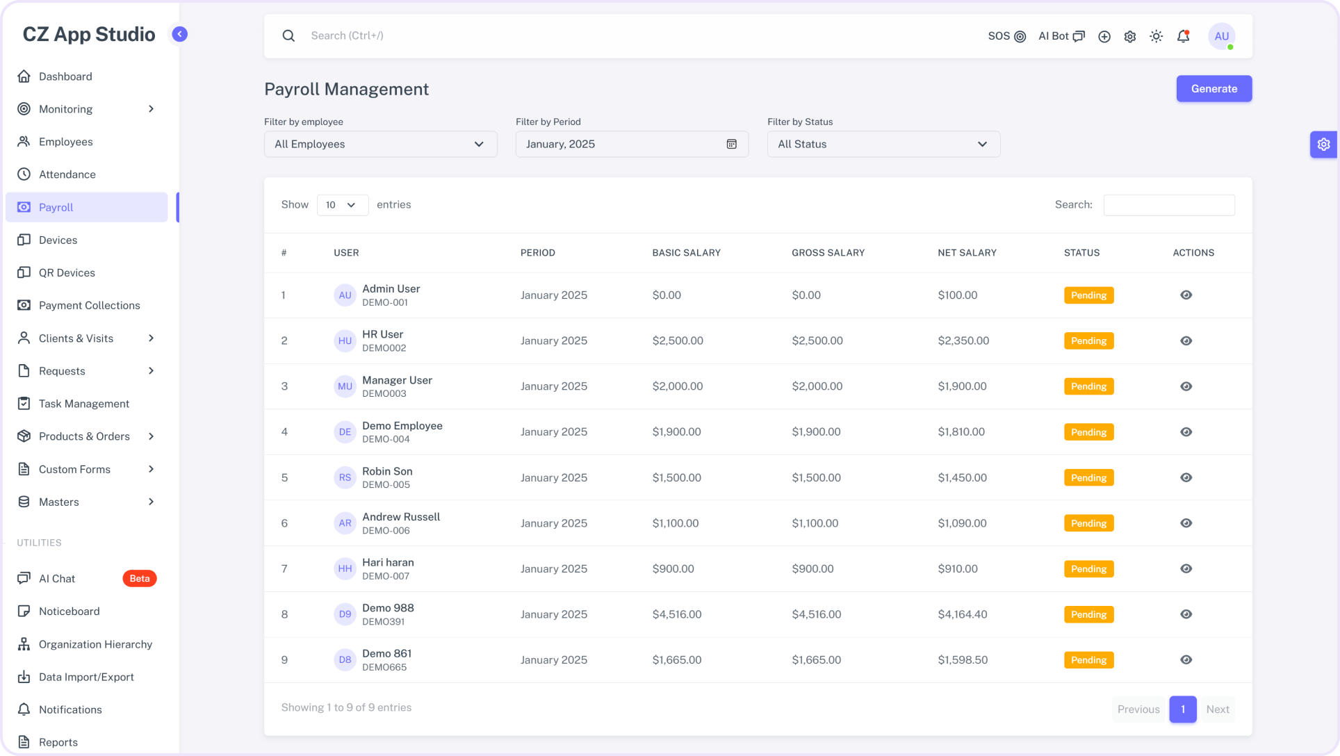 Open Core HR: Complete SaaS HRMS Platform - AI, GPS Tracking ...