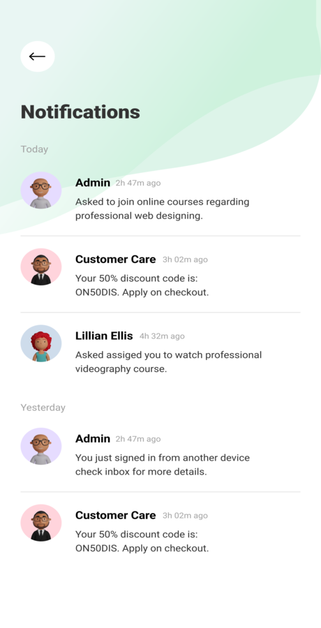 Online Learning Courses for Education App | UI Kit | ReactNative | Figma FREE | Purpose by ...
