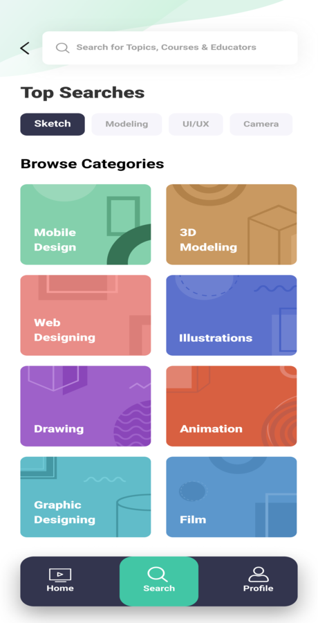 Online Learning Courses for Education App | UI Kit | ReactNative ...