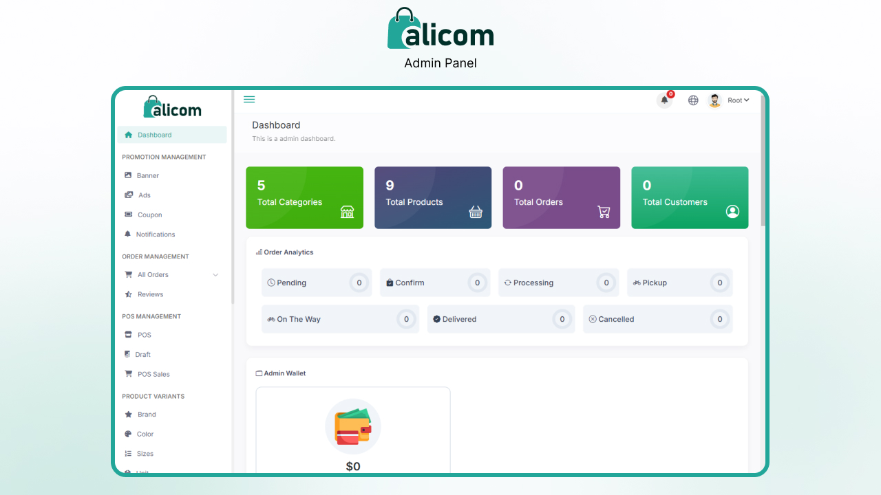 AliCom eCommerce CMS - Complete Single Vendor eCommerce Solution With ...
