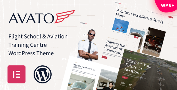 Avato - Flight School & Aviation Training Centre WordPress Theme by Duck-Themes
