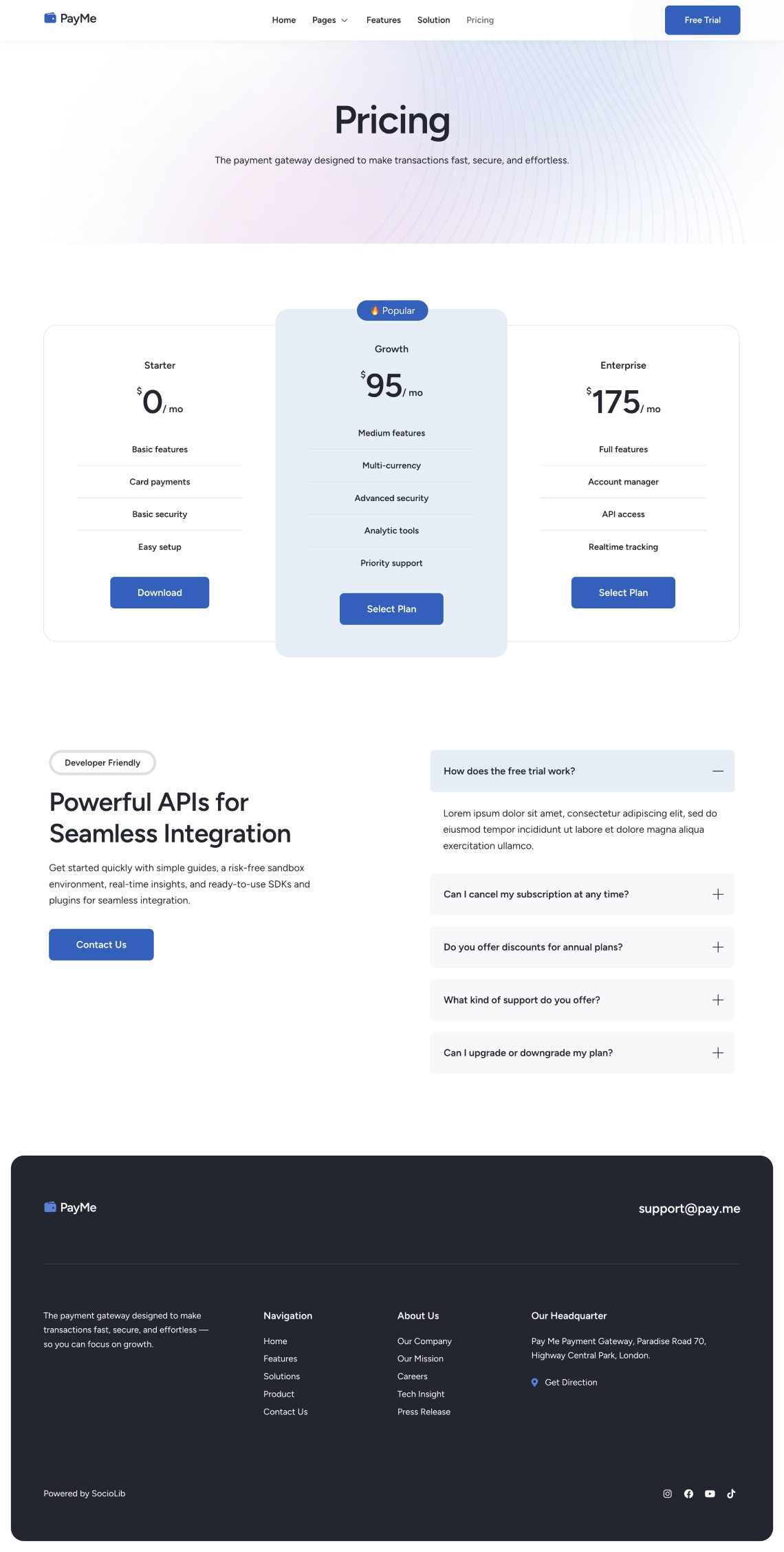 Payme Payment Gateway Mobile App Elementor Template Kit By Sociolib