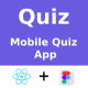 Quiz | ANDROID + IOS + FIGMA (FREE) | UI Kit | React Native | Online Quiz Game by FlutterVision