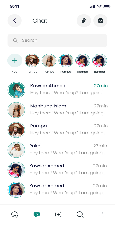 Adda ANDROID + IOS + FIGMA | UI Kit | ReactNative | Social Media App ...