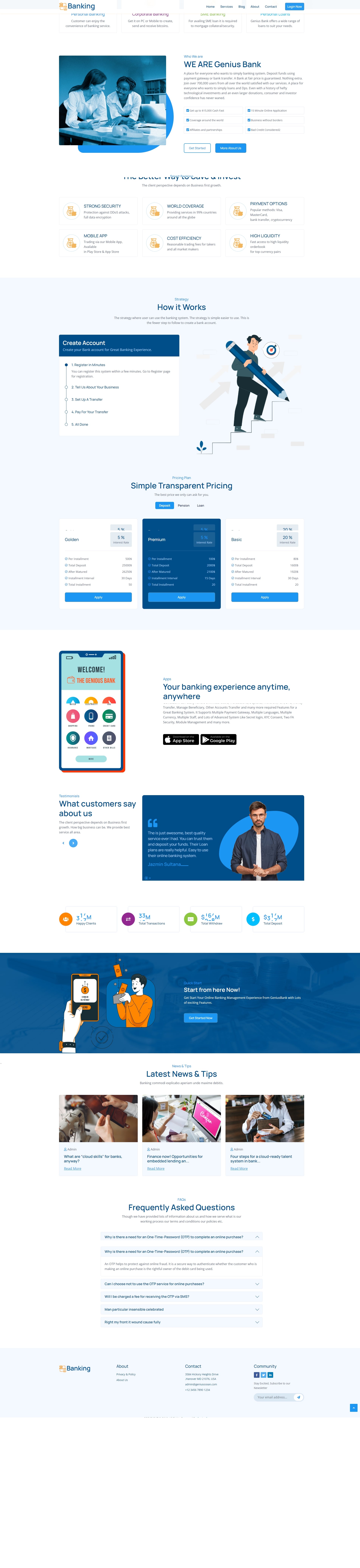 Genius Bank - All in One Banking System by GeniusOcean | CodeCanyon