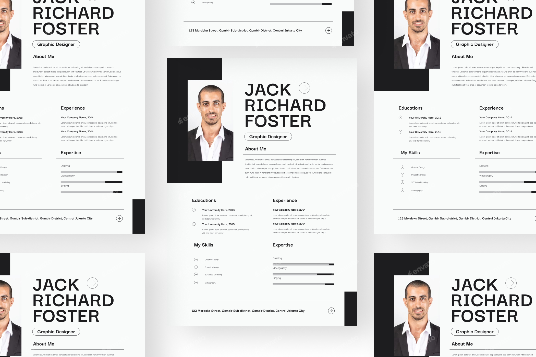 Side Shape - Resume, Print Templates | GraphicRiver