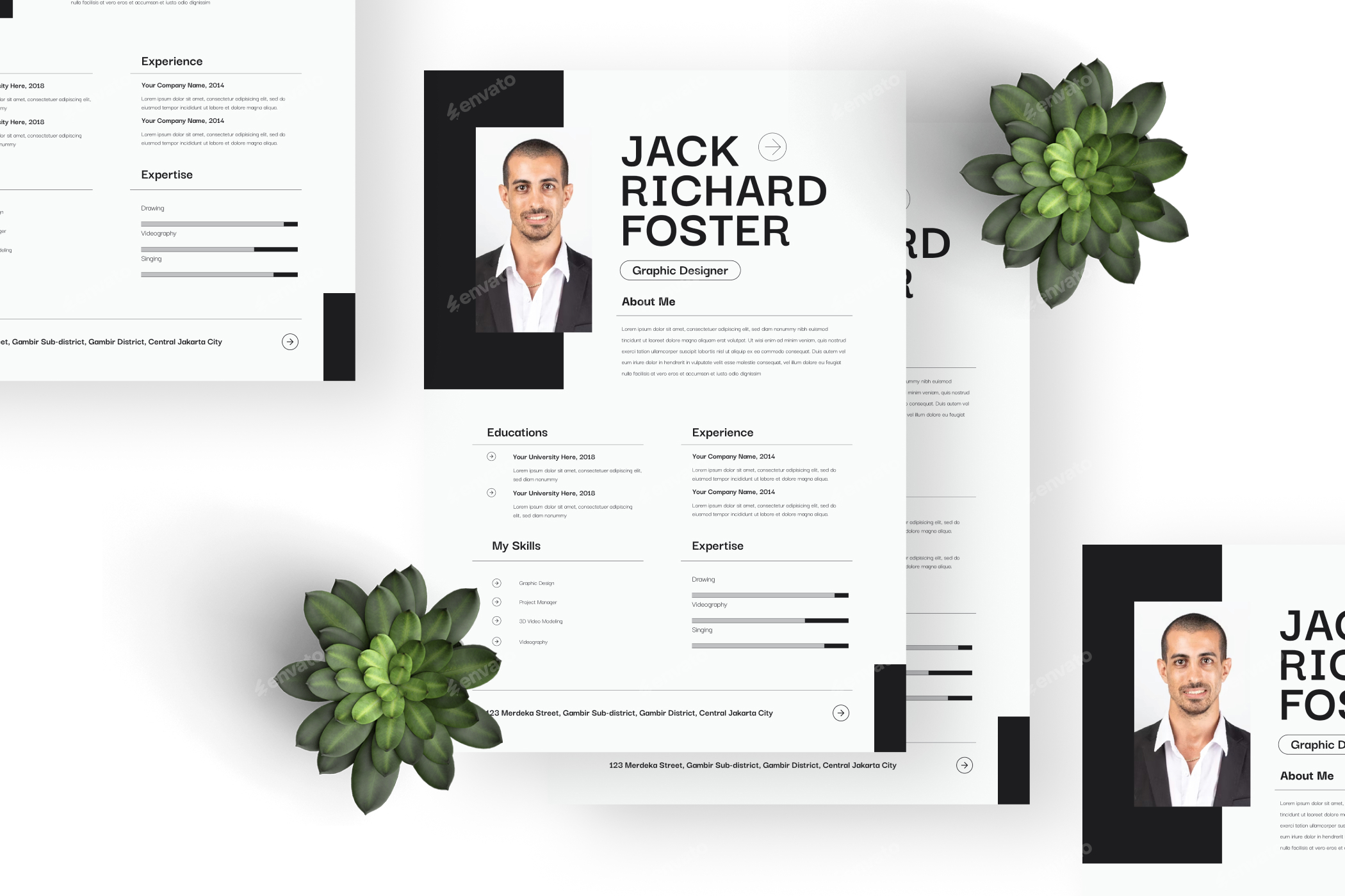 Side Shape - Resume, Print Templates | GraphicRiver