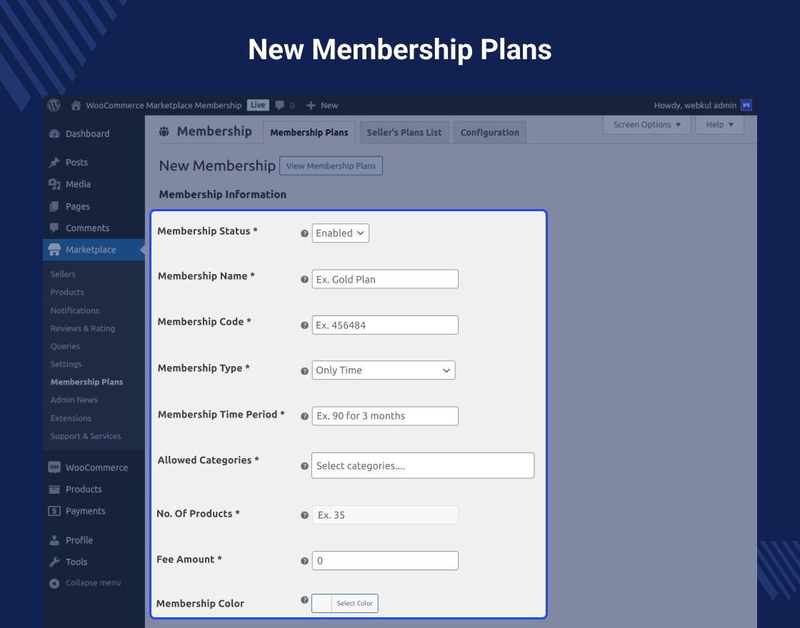 Multi Vendor Marketplace Membership for WooCommerce by Webkul | CodeCanyon