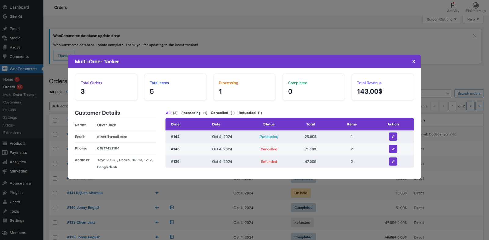 Multi-Order Tracker by TheBitCraft | CodeCanyon