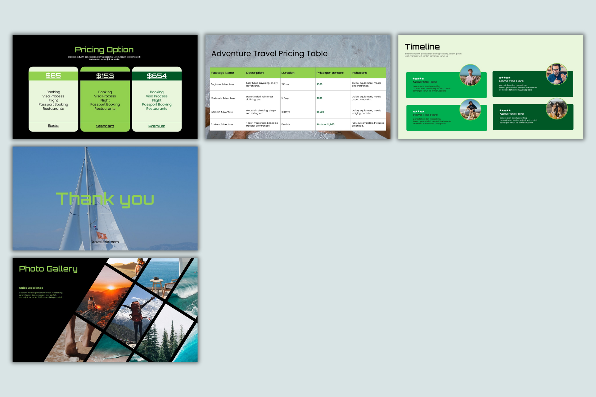 Travel Agency Presentation GSL, Presentation Templates | GraphicRiver