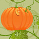 Abstract background with a pumpkin, Vectors | GraphicRiver