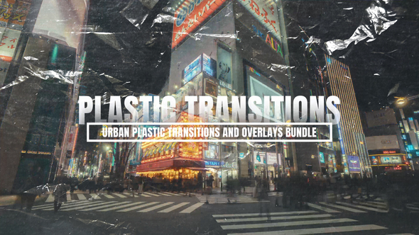 Urban Plastic Transitions And Overlays Bundle, After Effects Project Files