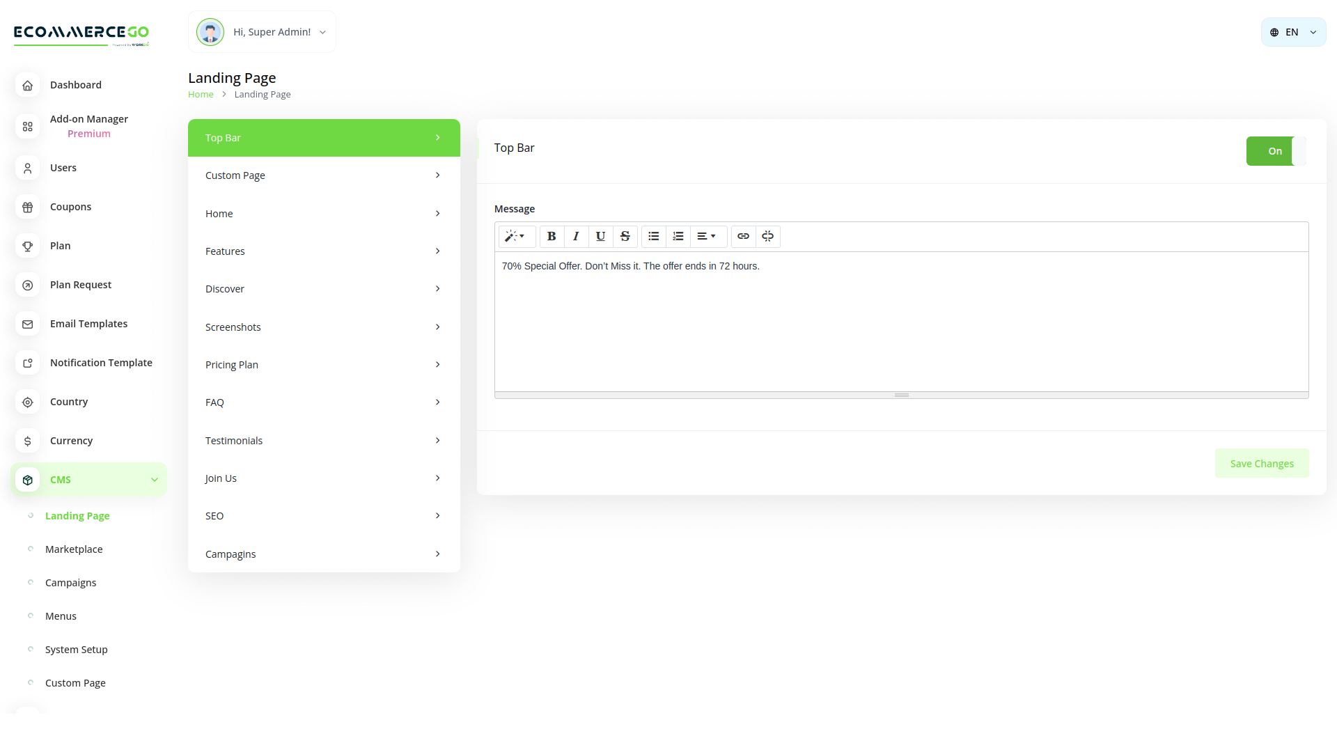 eCommerceGo SaaS - eCommerce Store with Multi theme and Multi Store by WorkDo