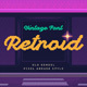 Retroid - Vintage Font, Fonts | GraphicRiver